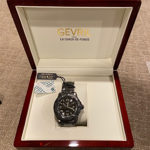 Gevril | Accessories | Gevril Mens Luxury Design Watch New In Box ...